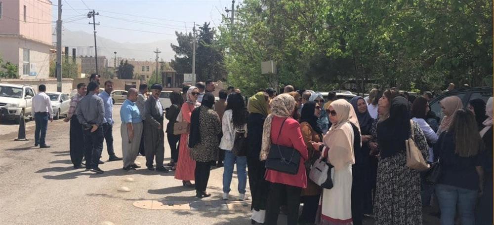 بەهۆی وەرنەگرتنی موچەی مانگی دو بایکۆتی فەرمانگەیەک دەستیپێکرد